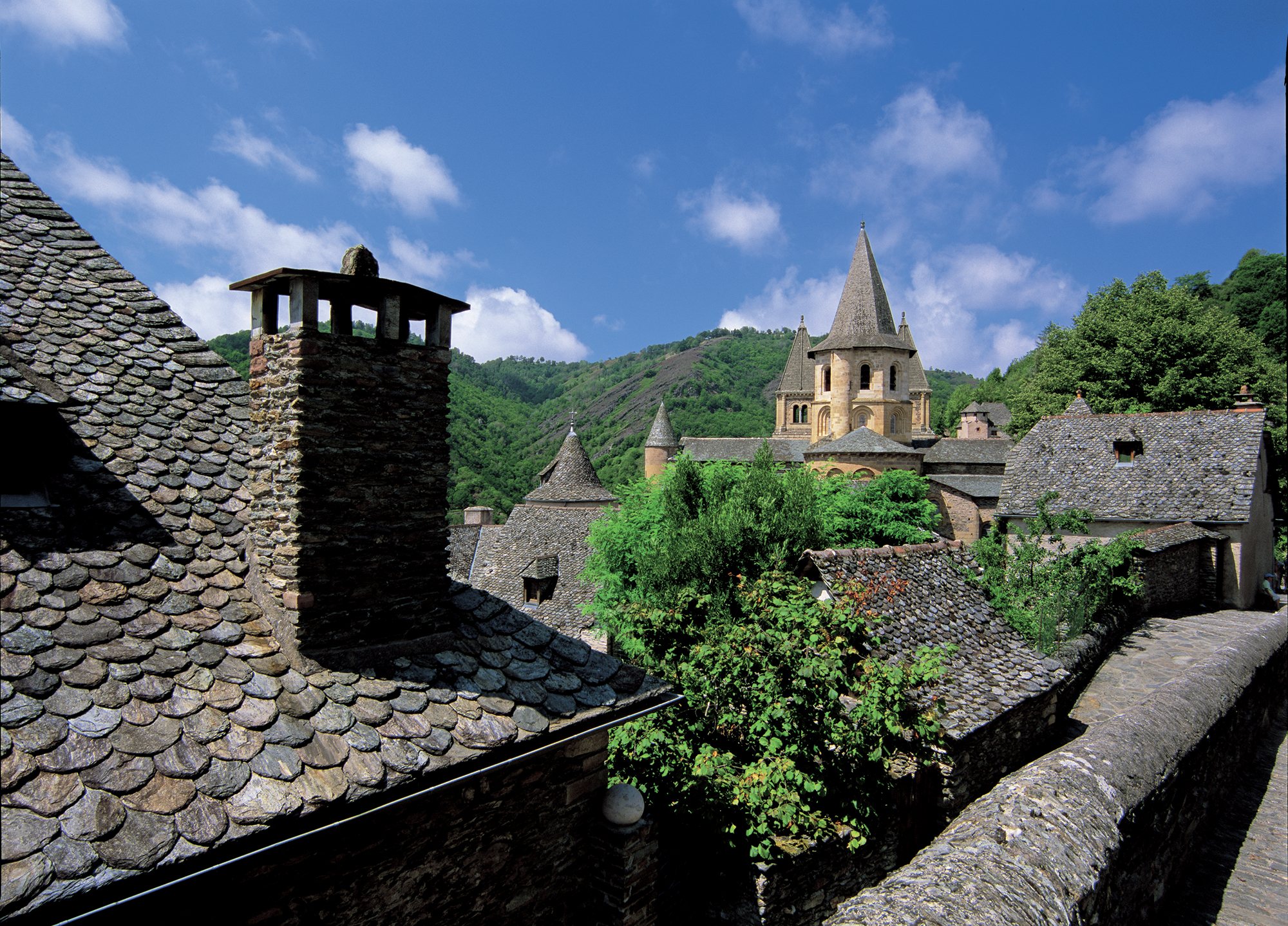 Chemins Compostelle Massif Central de Nasbinals à Conques